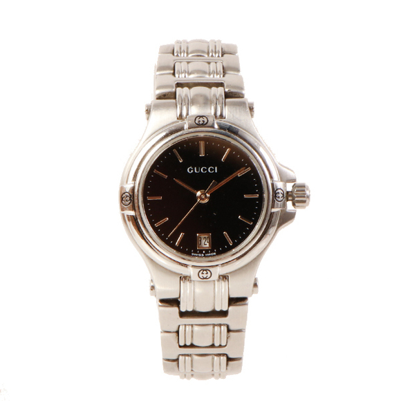 Gucci | Accessories | Gucci Round Face Logo Watch Silver | Poshmark